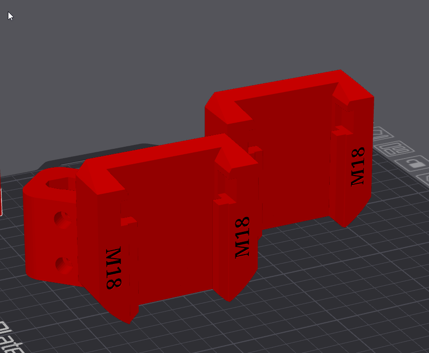 Packout-battery-holder-m18-rail fitting por Freakybo | Descargar modelo ...