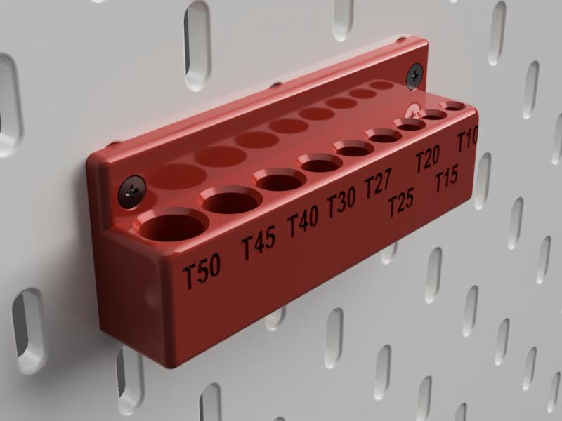 Holder for Allen and Torx L-keys by ORM | Download free STL model ...