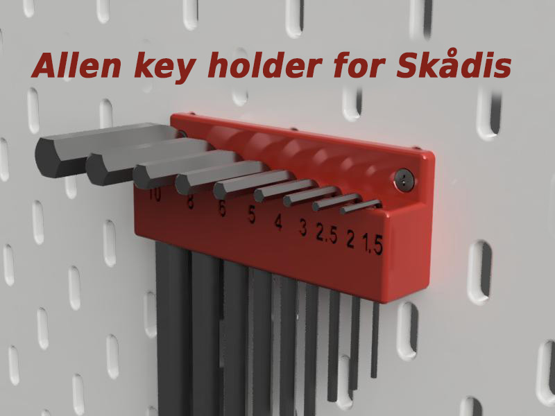 Holder for Allen and Torx L-keys by ORM | Download free STL model | Printables.com