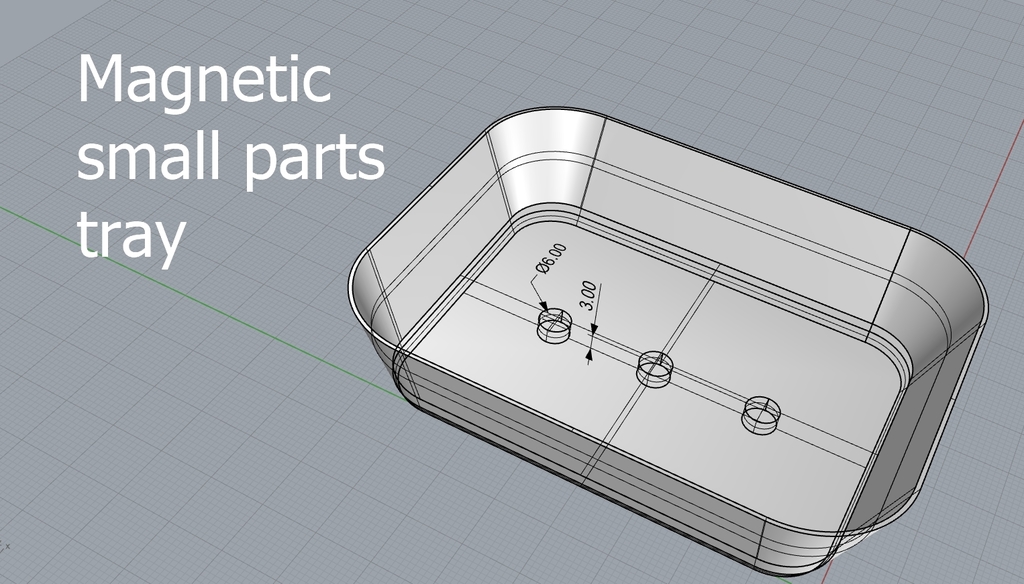 Part tray Magnetic for small parts by Gordyt47 | Download free STL ...