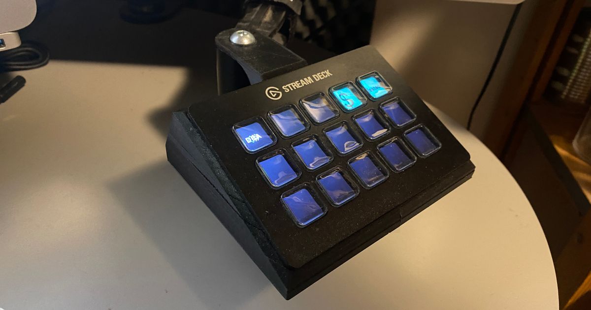 Stream Deck 15 keys (VESA) mount by Dalsgaard | Download free STL model ...