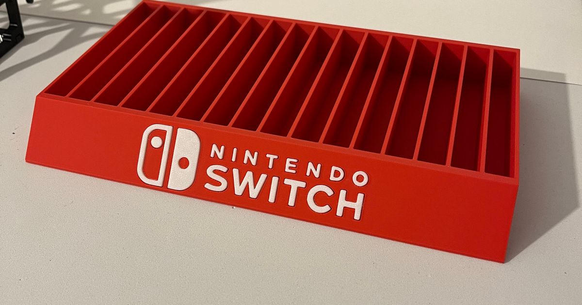 Nintendo Switch Game Stand 16 Spaces by HugoLab3D | Download free STL ...