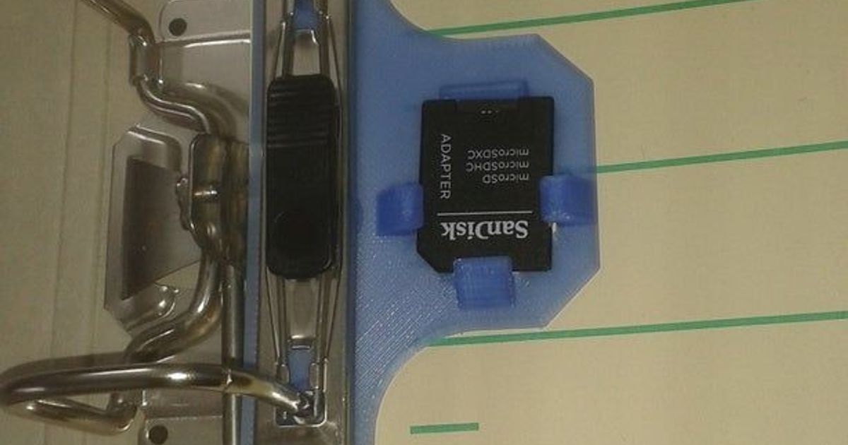 SD card holder for ring binders by Findusdwarf | Download free STL ...