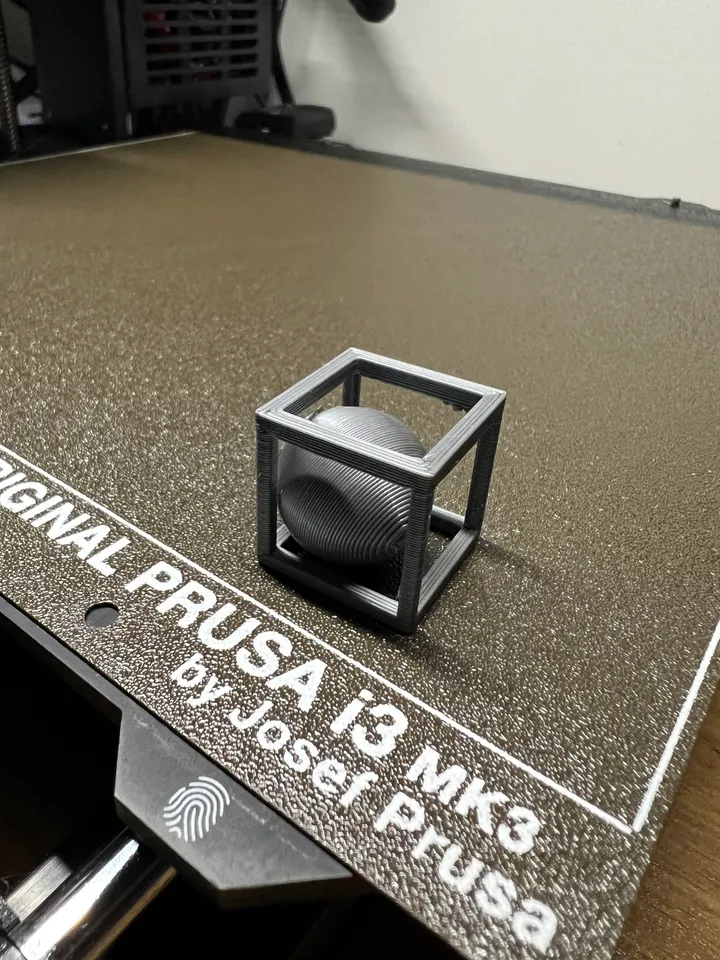 Sphere in a Cube Impossible Shape by niklasm | Download free STL model ...