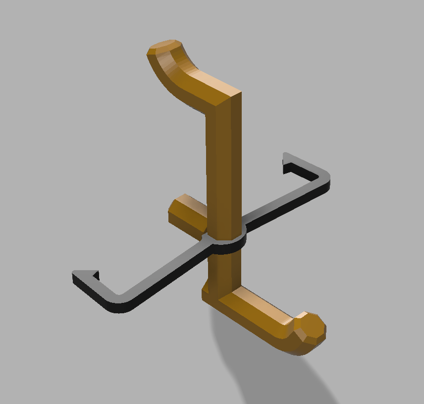 Pegboard Peg and Retainer by galactic | Download free STL model ...