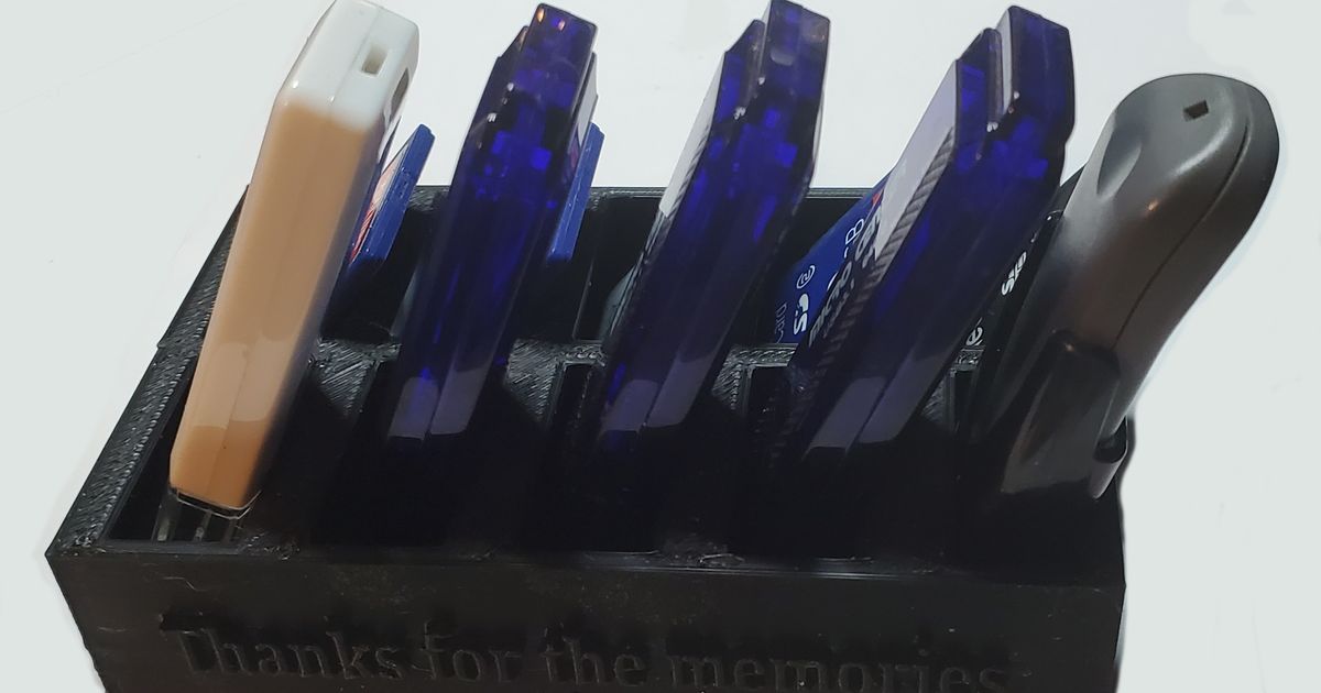 Memory Card Holder by Mark Carten | Download free STL model ...