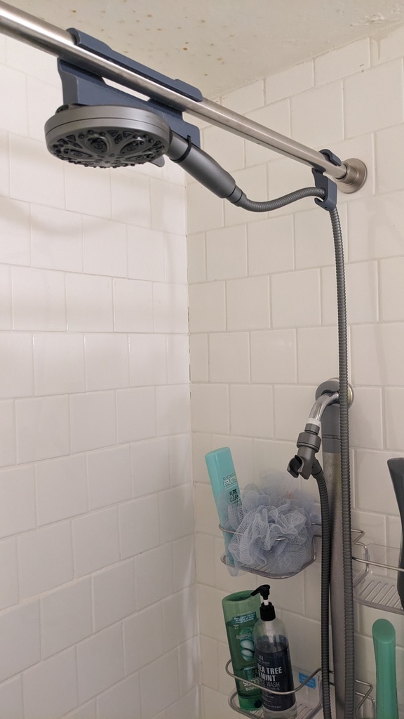 Handheld Shower Head Curtain Rod Hook by Eric Anastas | Download free ...