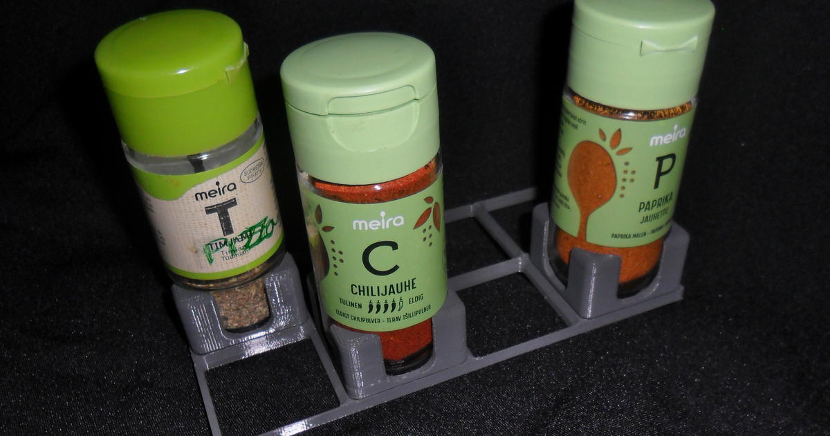 Gridfinity Meira Spice Holder by Sinewave | Download free STL model ...