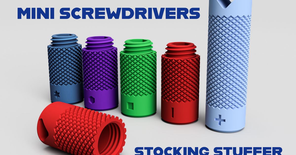 Mini Screwdrivers V3 by Doug Kremer | Download free STL model ...