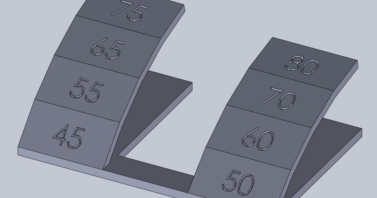 Overhang Test for quick printing by brettvitaz | Download free STL ...