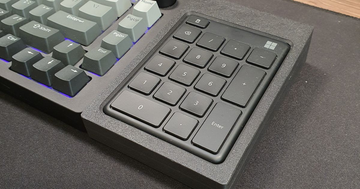 MS Number Pad Plate by Maekri | Download free STL model | Printables.com