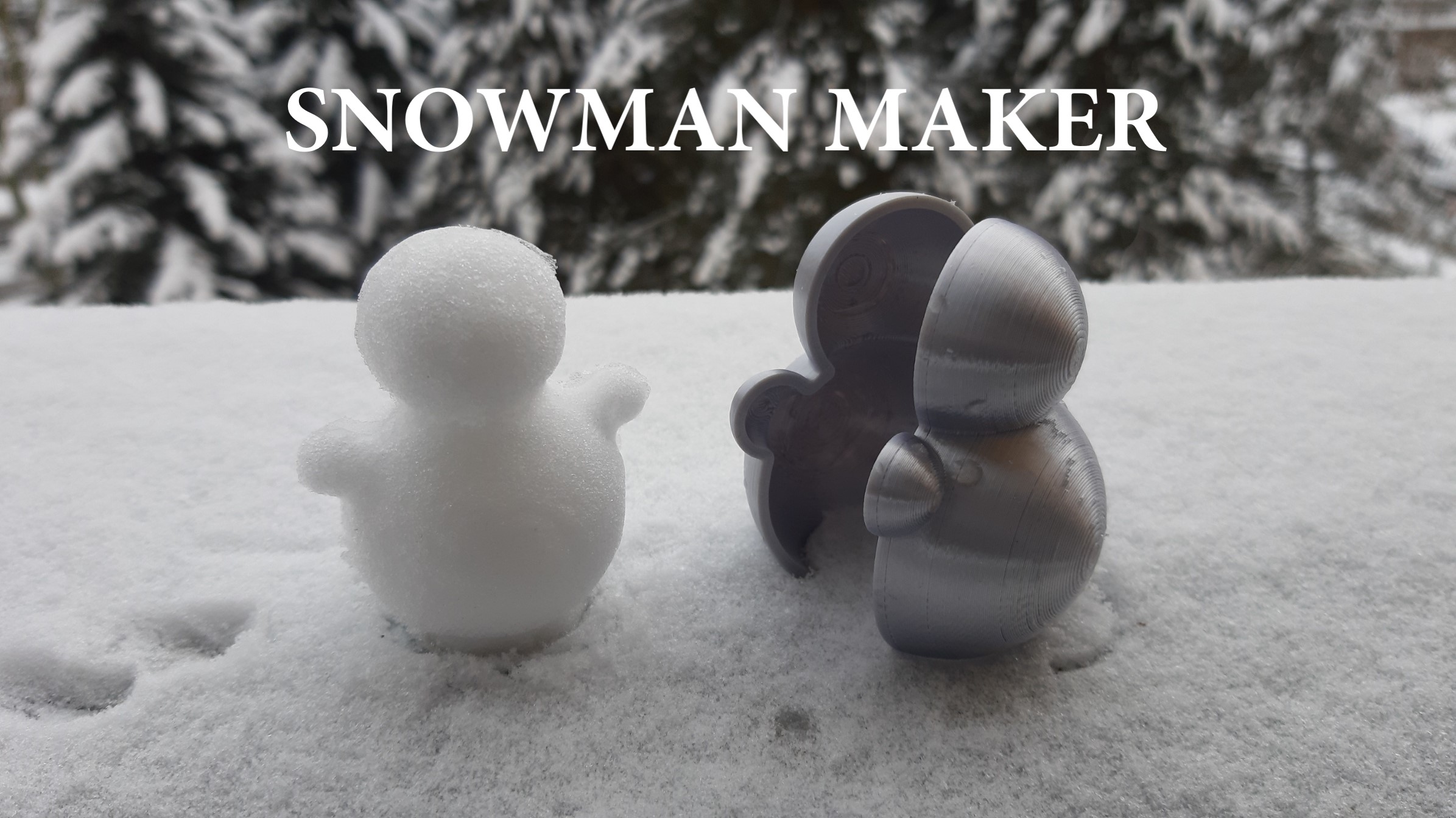 Snowman maker / mold | mini smowman by Filip Zítko | Download free STL ...