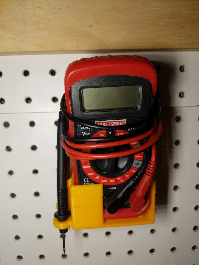Multimeter Pegboard Holder by Hobbesdcc | Download free STL model ...