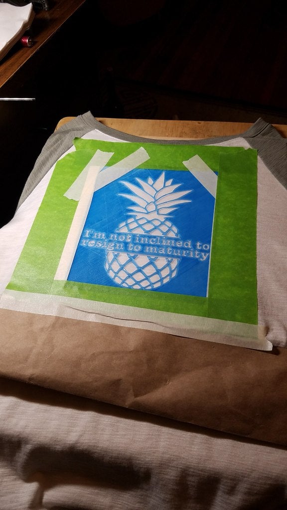 Screen Print Stencil: Psych Pineapple Design by Hobbesdcc | Download ...
