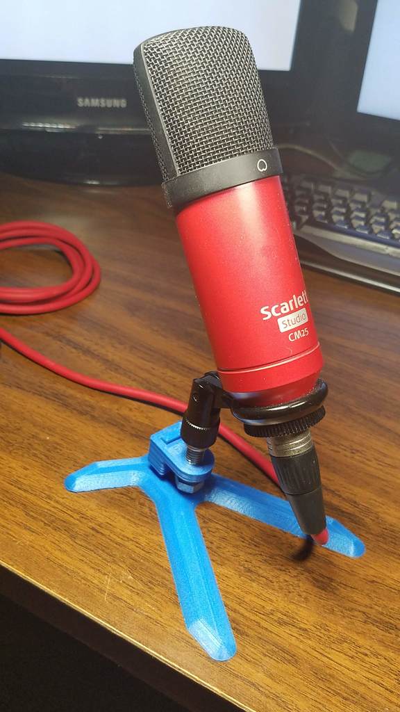 Desktop Microphone Stand by Hobbesdcc | Download free STL model ...