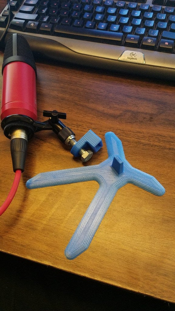 Desktop Microphone Stand by Hobbesdcc | Download free STL model ...