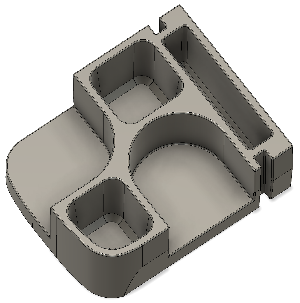 Skoda Kodiaq cup holder with removable pots by Chris Mason | Download ...