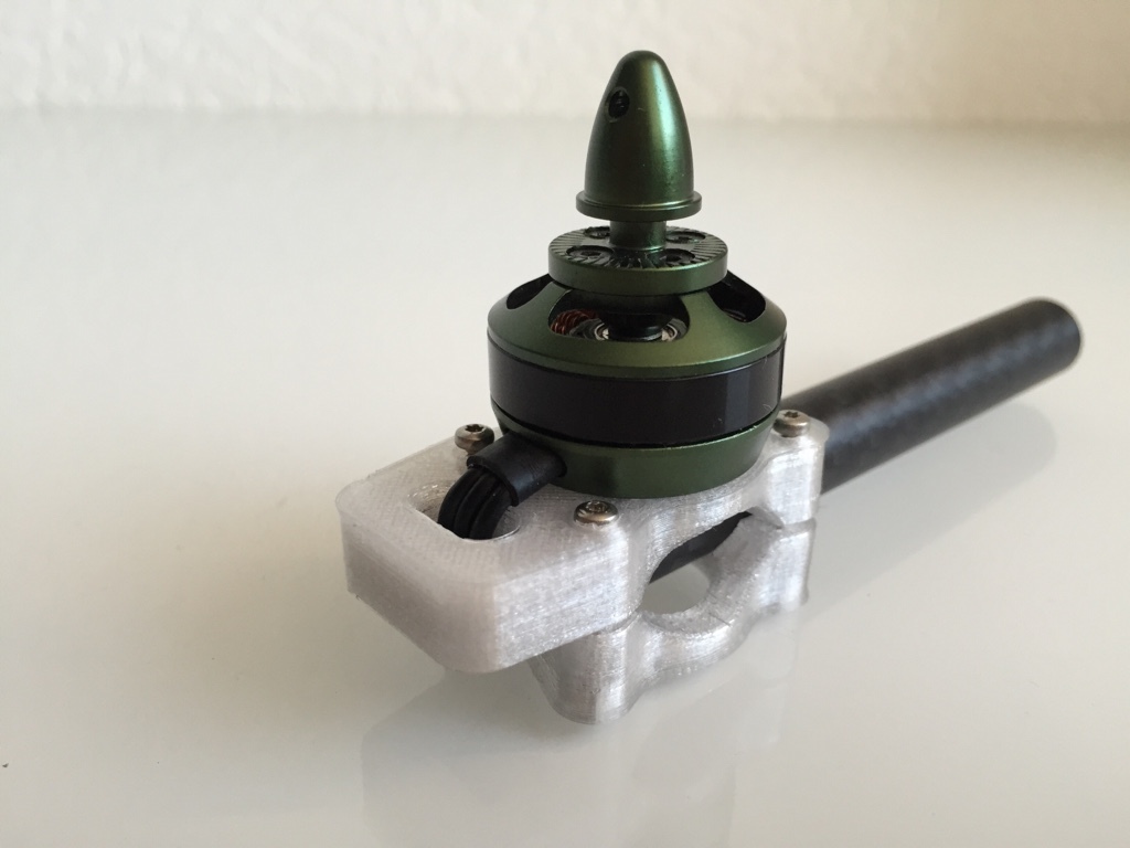 Brushless Motor Tube Mount (12mm tubes, 22xx & 18xx type outrunners) by ...