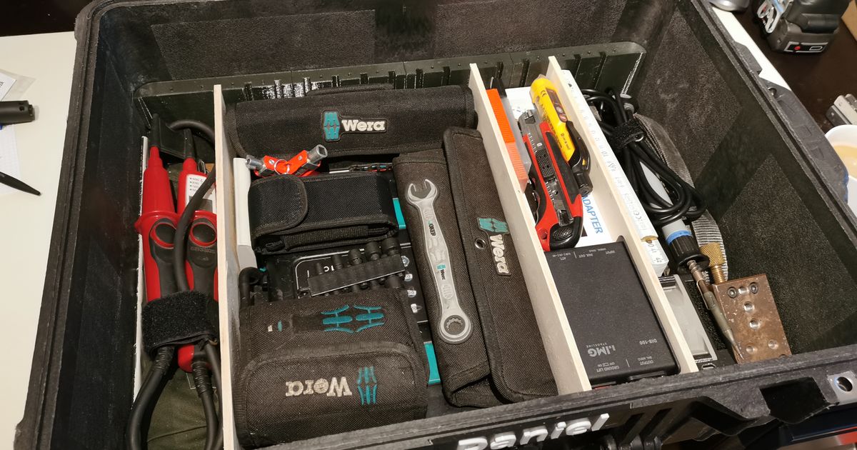 Peli1560 - Inlay (for small printer) by KIL0 | Download free STL model ...