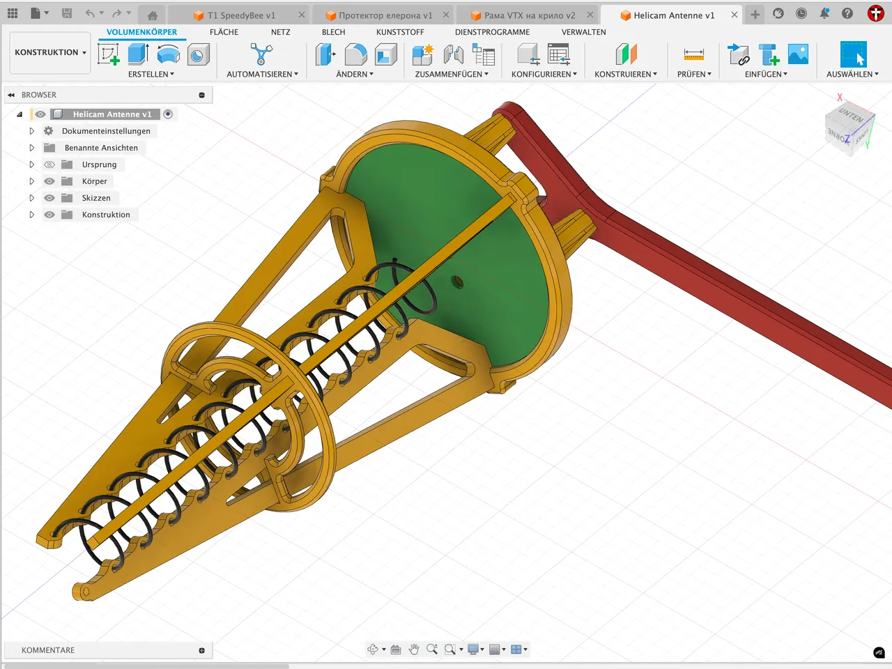 Helical antenna for RC by Maxim Shchetynin | Download free STL model ...
