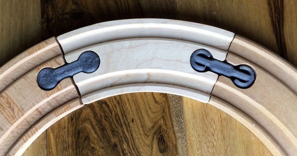 dog-bone connector for wooden trains by ex-nerd | Download free STL ...