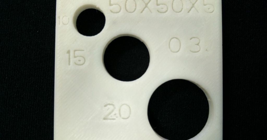 A simple test block for your printer by David_liao | Download free STL ...