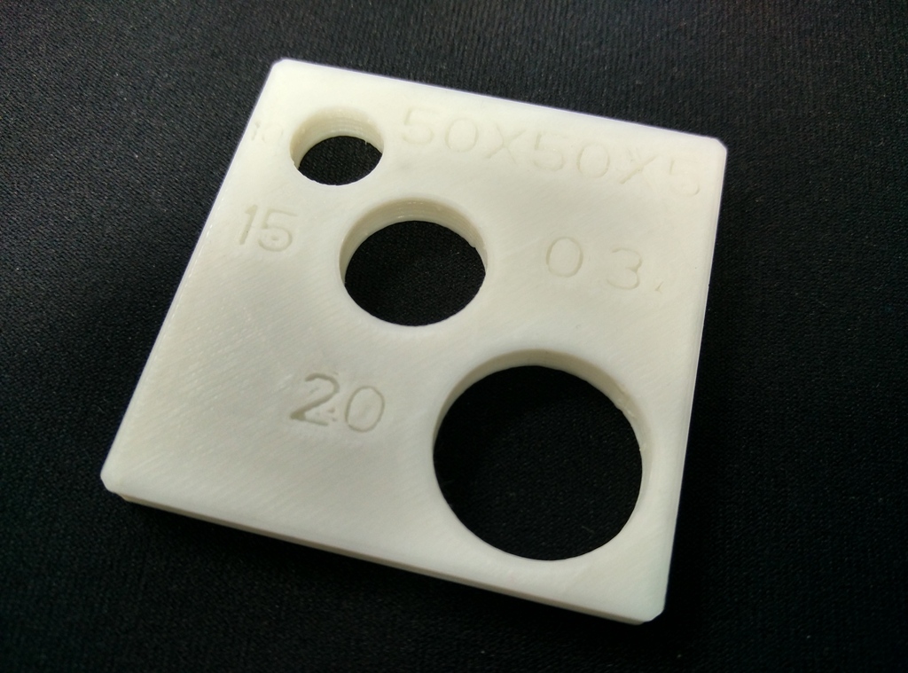 A simple test block for your printer by David_liao | Download free STL ...