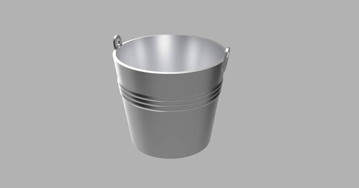 1/35 Metal bucket by Zanu | Download free STL model | Printables.com