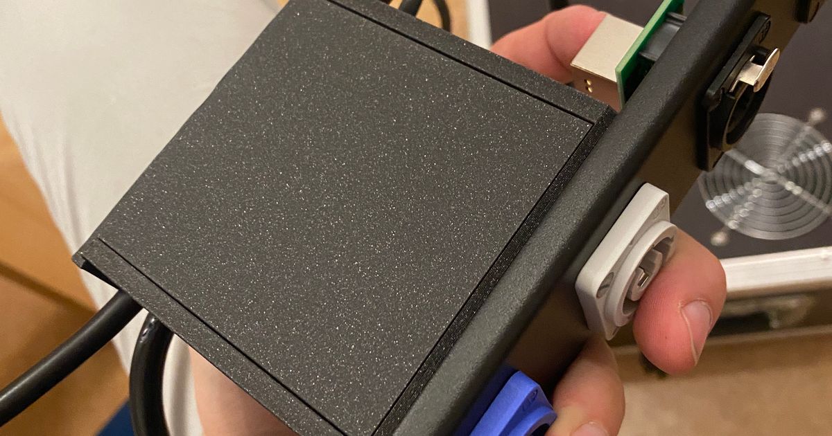 powerdistribution box for powercon / rack panel by dom.3D | Download ...