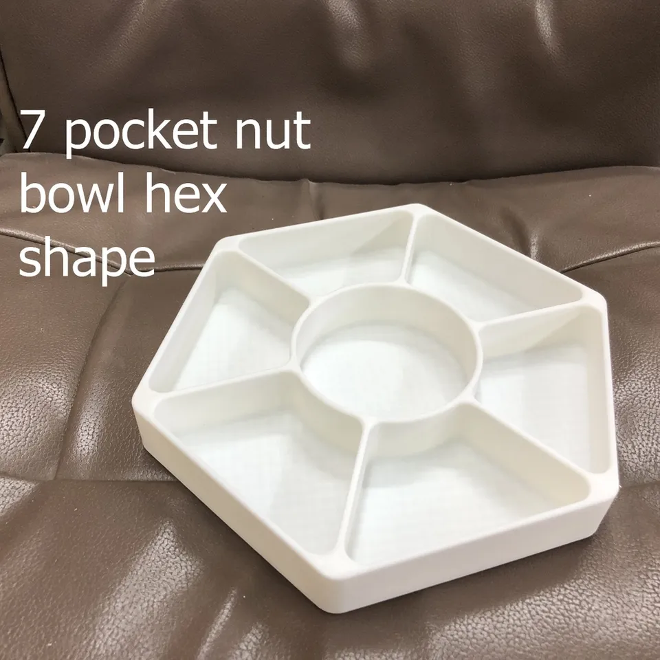 7 pocket nut bowl by Gordyt47 | Download free STL model | Printables.com