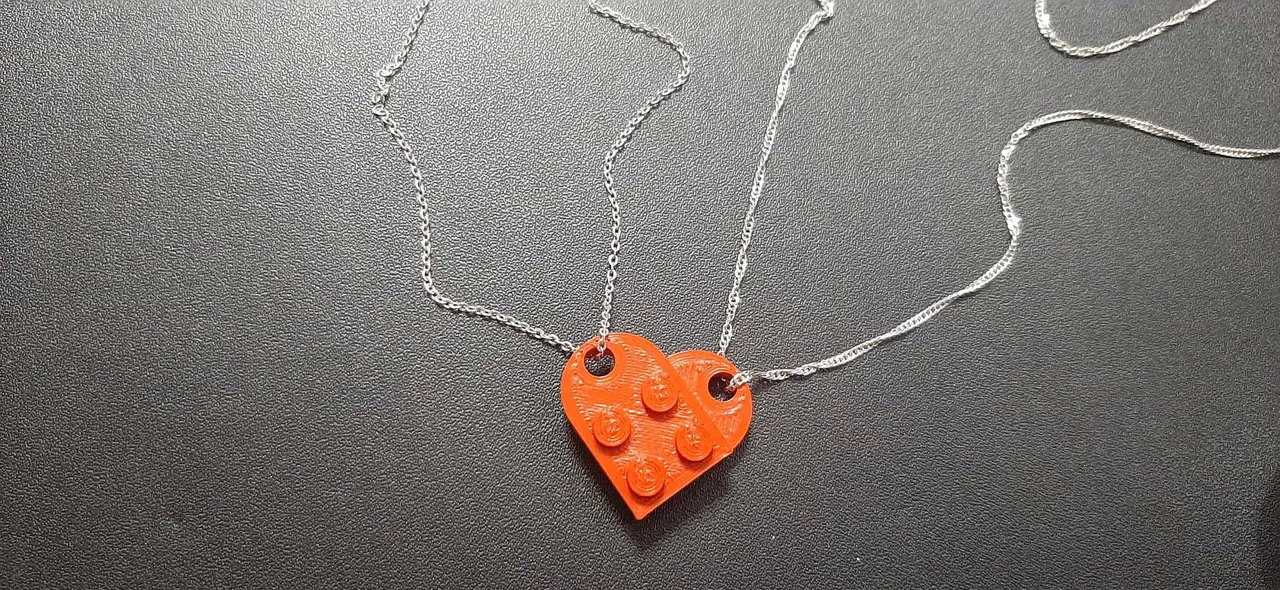 LEGO heart pendant by Filip | Download free STL model | Printables.com