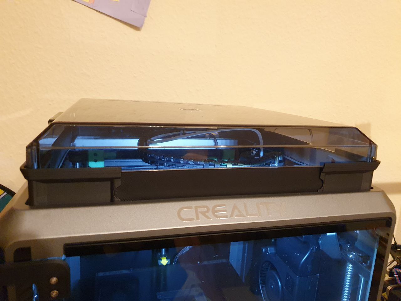 Creality K1 - Light Lid Riser slotted (JC-Creality K1 Lid Riser mod) by ...