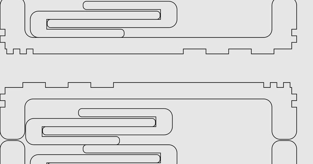 Leather strap jig for Glowforge by ex-nerd | Download free STL model ...