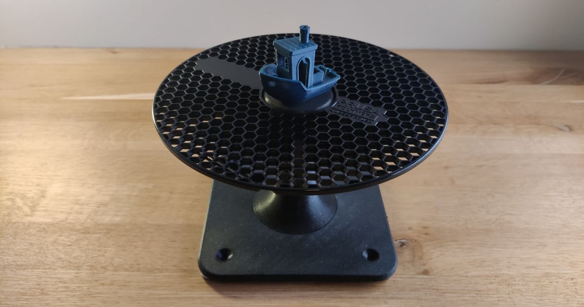 Turntable with recycled Prusament spool by Rvdk | Download free STL ...