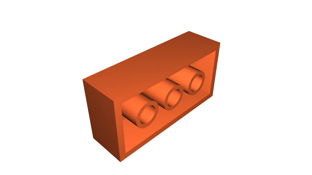 Red 2x8 Lego Block by JacobKat | Download free STL model | Printables.com