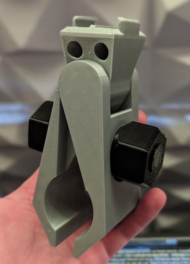 GoPro Pipe Mount (D 27-50mm) v1 by GreenPanda | Download free STL model ...