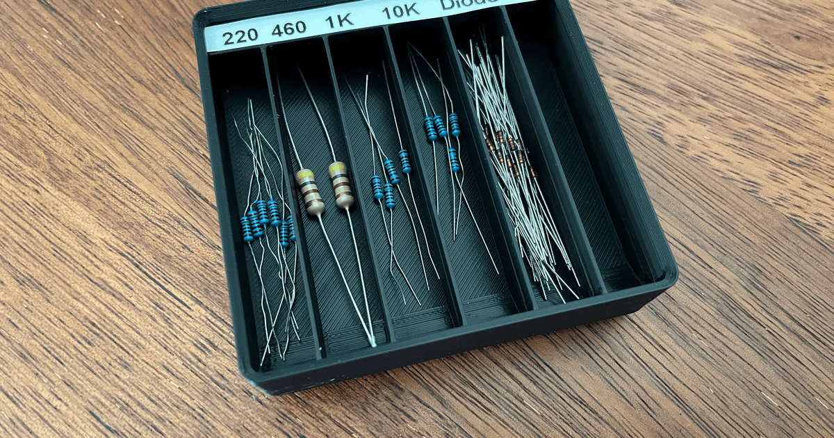 GRIDFINITY Resistor Trays by Jamie | Download free STL model ...