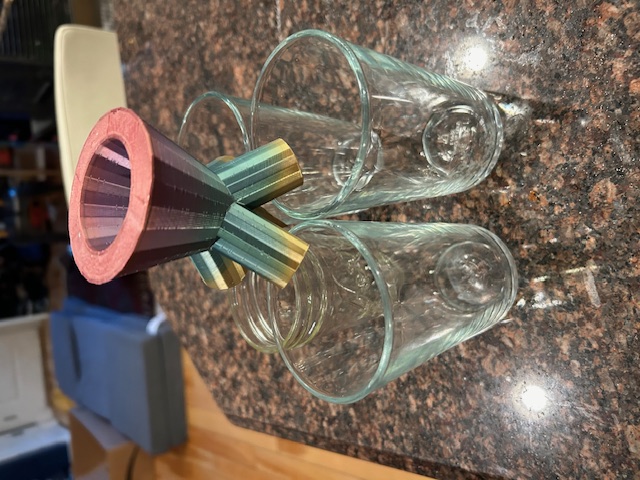 Multi Cup Water Funnel by Bedslinger | Download free STL model ...