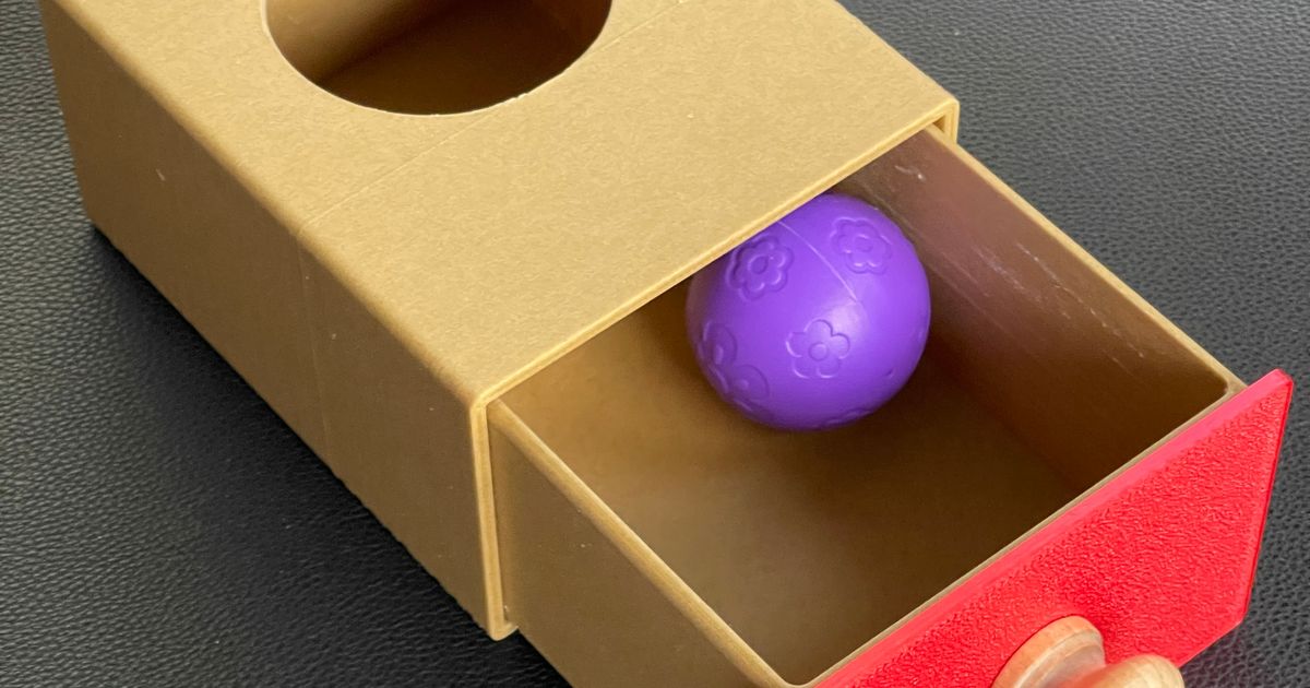 Montessori-Style Object Permanence Box for Infants/Toddlers by fuchsr ...