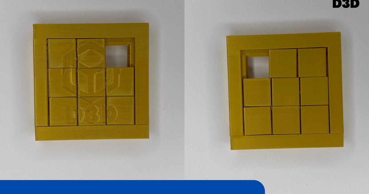 3X3 Slide Puzzle by Devise3D | Download free STL model | Printables.com