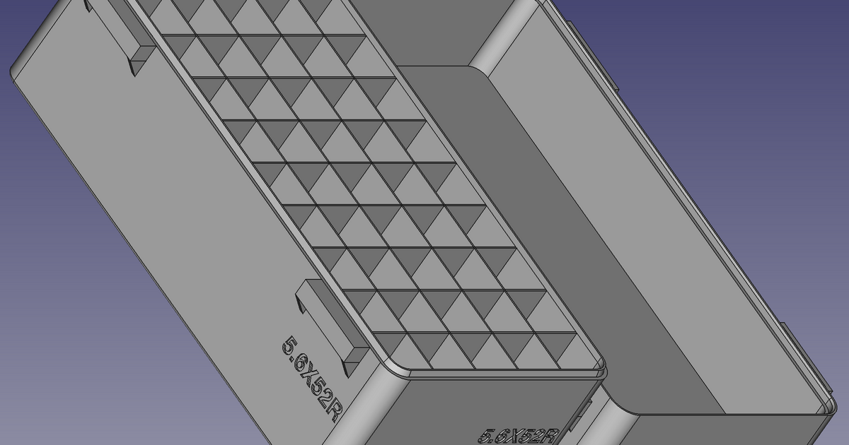 5.6X52mm Rimmed, Head Down, Double Spring Latch, PIP Hinge Modular Ammo ...