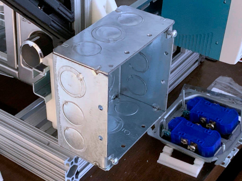 Din Rail to 4in square junction box mount by NotLikeALeafOnTheWind ...