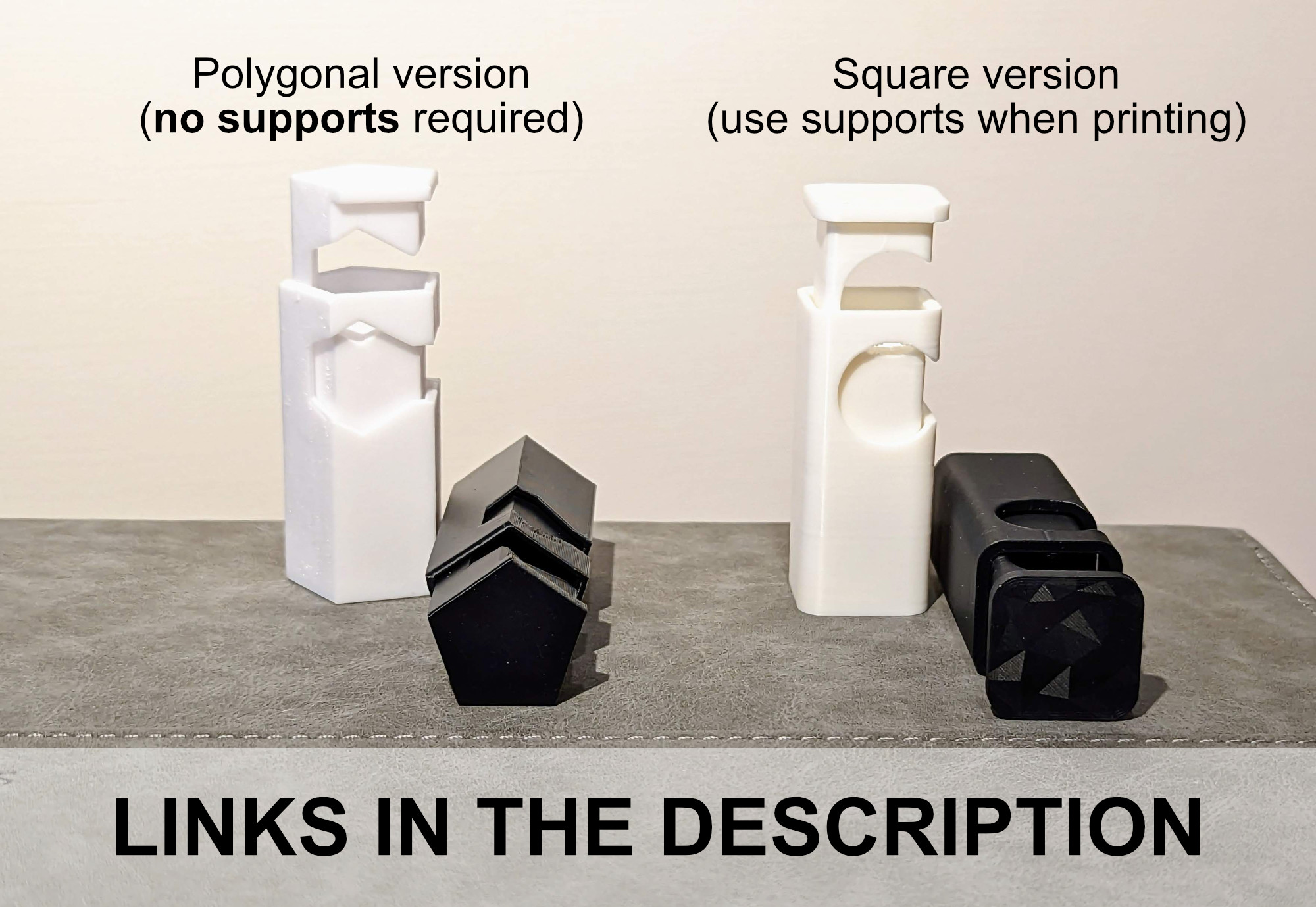 Spring loaded bag clip with fully printed mechanism (the spring too ...