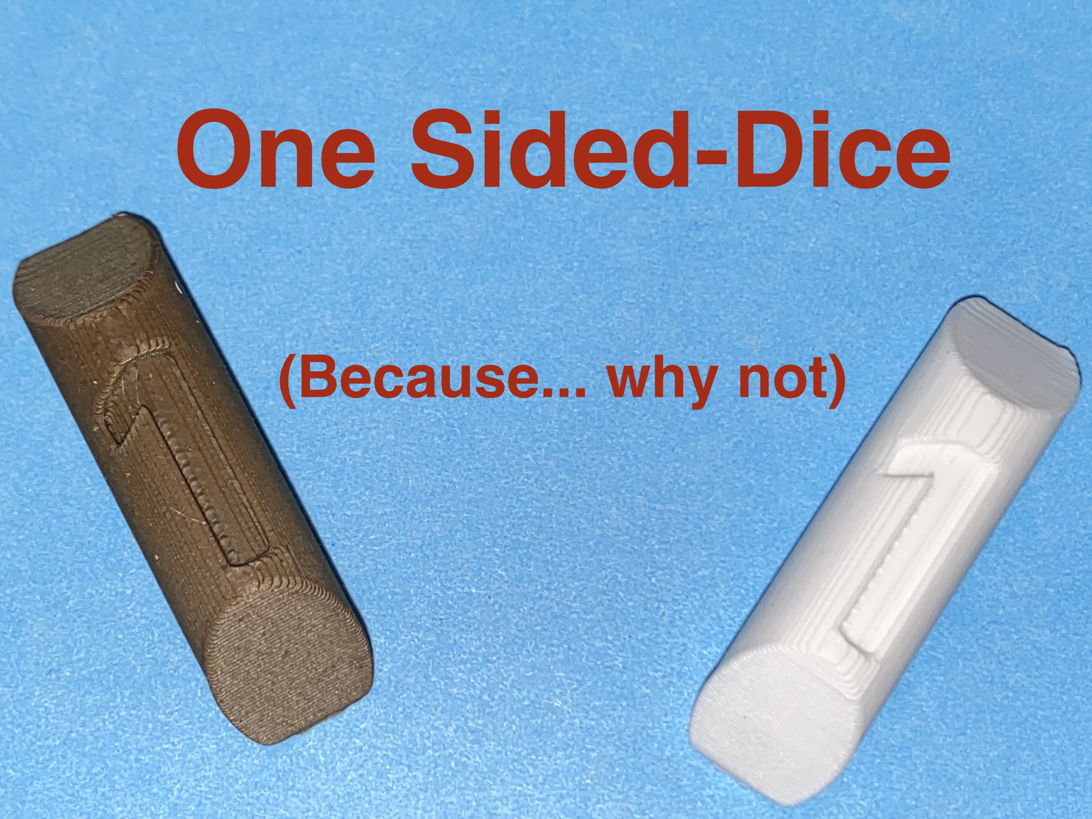 One Sided Dice | Minimal Design by HexLad | Download free STL model ...