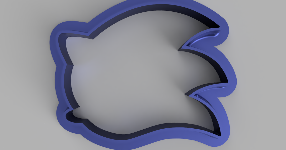 Sonic Cookie Cutter by SJThreeD | Download free STL model | Printables.com