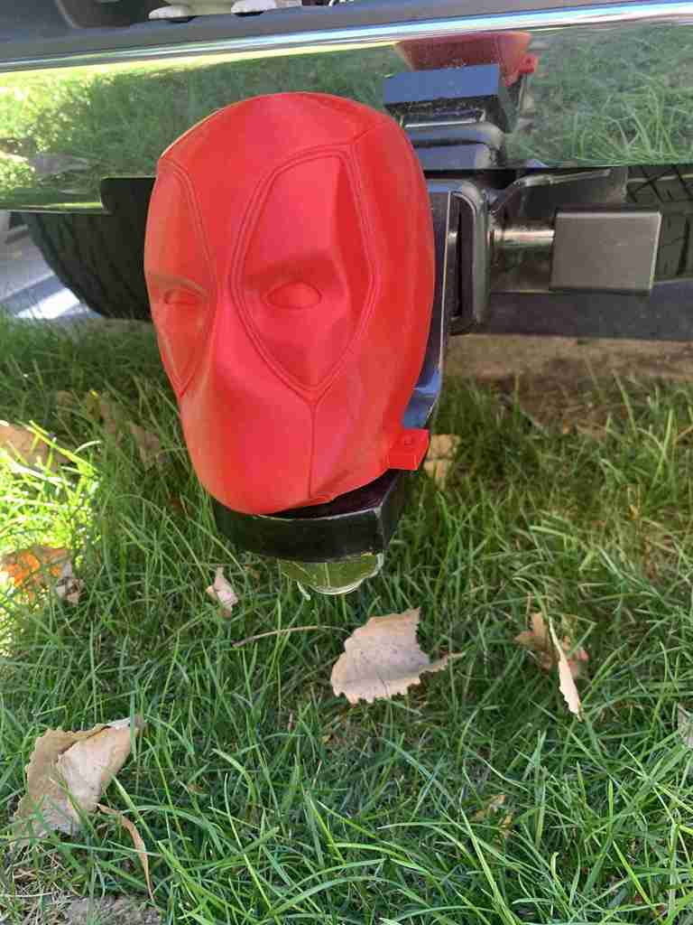 Deadpool 2 inch Ball hitch cover by Joe Fiore | Download free STL model ...