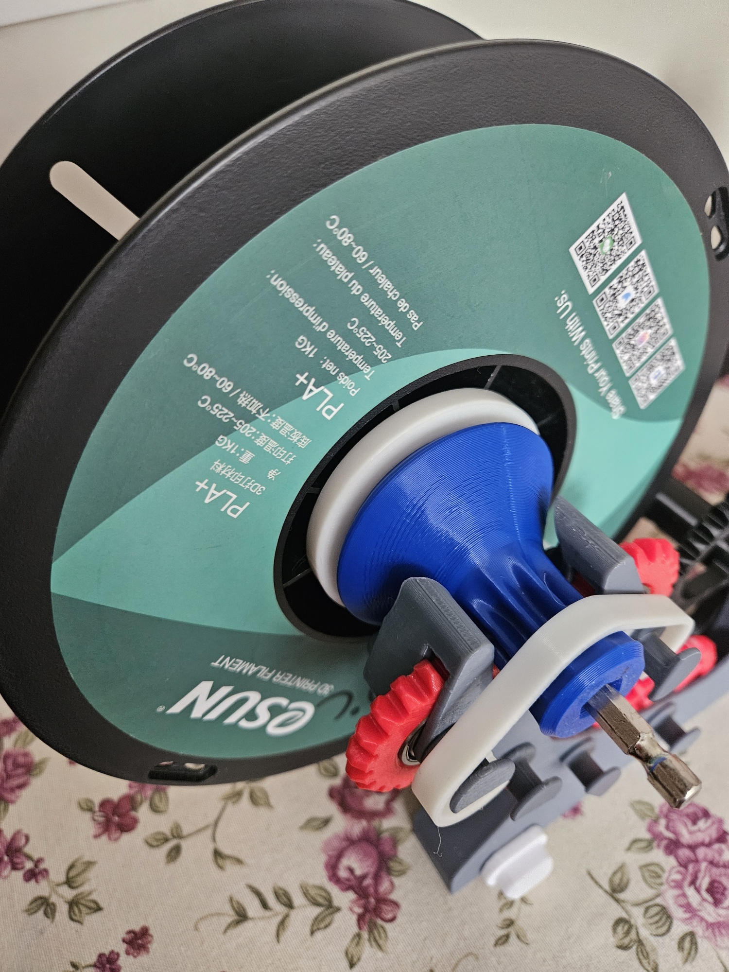 Spool Winder Adapter with short pins and other improvements for eSun as ...