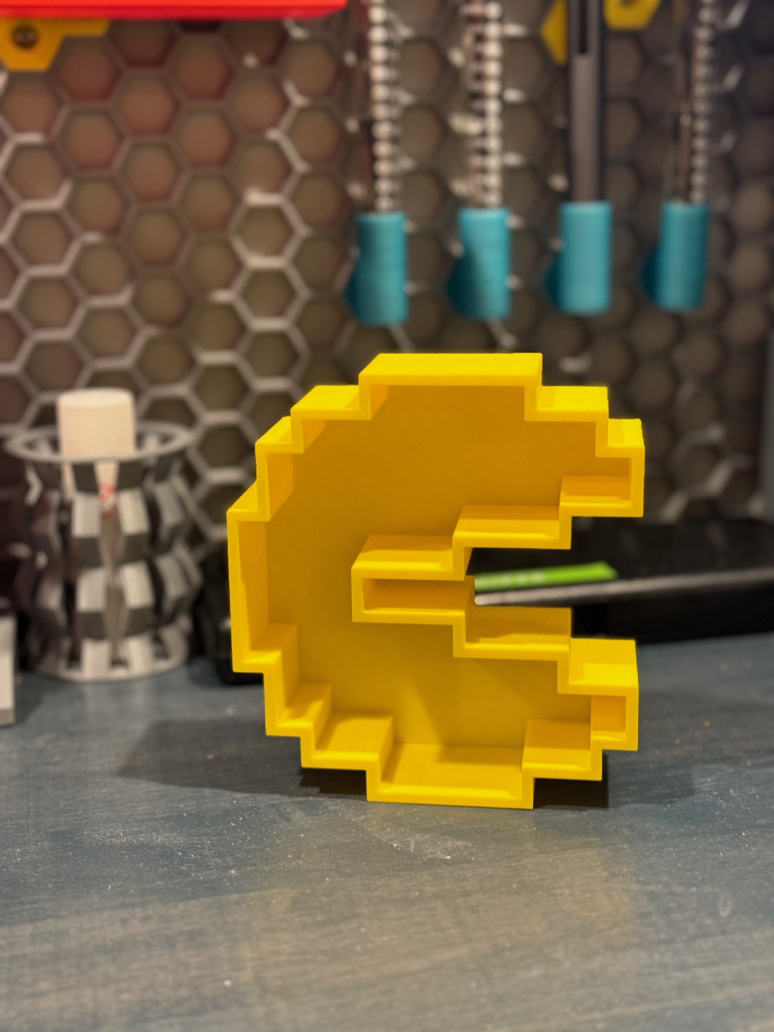 Pac Man Desk Organizer by DooRagActivity | Download free STL model ...