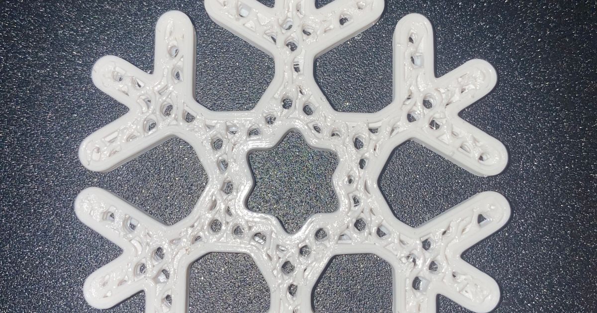 Snowflake by Maker-Max | Download free STL model | Printables.com