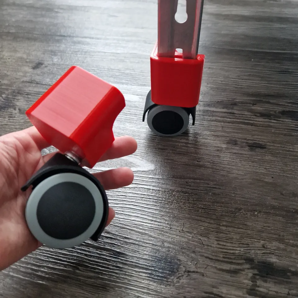 Shelf foot for heavy-duty shelf with chair castor. by Fredericlange ...